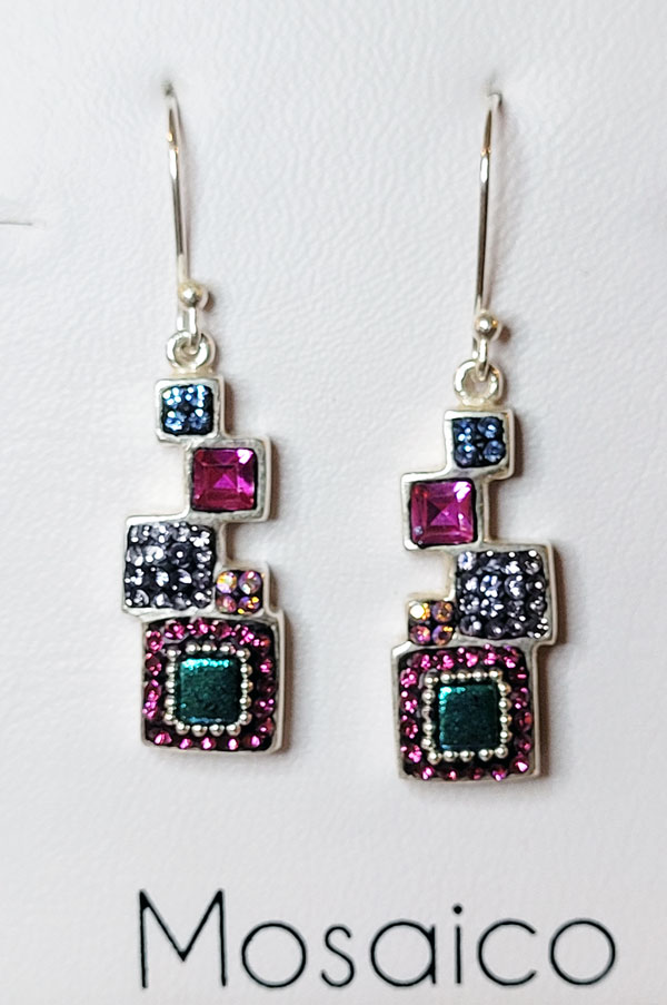 Multi-tiered Squares Earring - The Terry Janis Collection