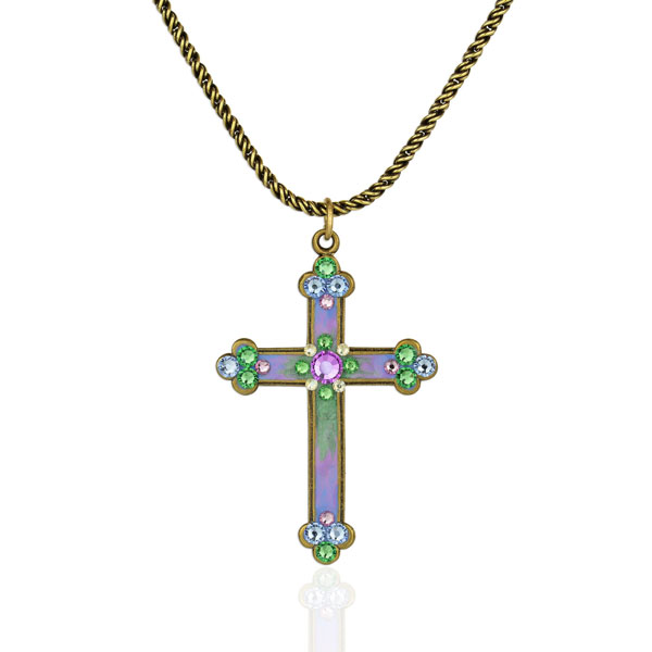 Talise Crystal Cross Necklace - The Terry Janis Collection