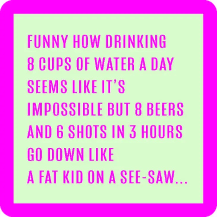 Coasters - 8 Cups of Water - The Terry Janis Collection