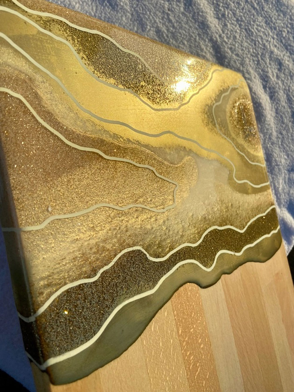 Wood Serving Board - Tan - The Terry Janis Collection