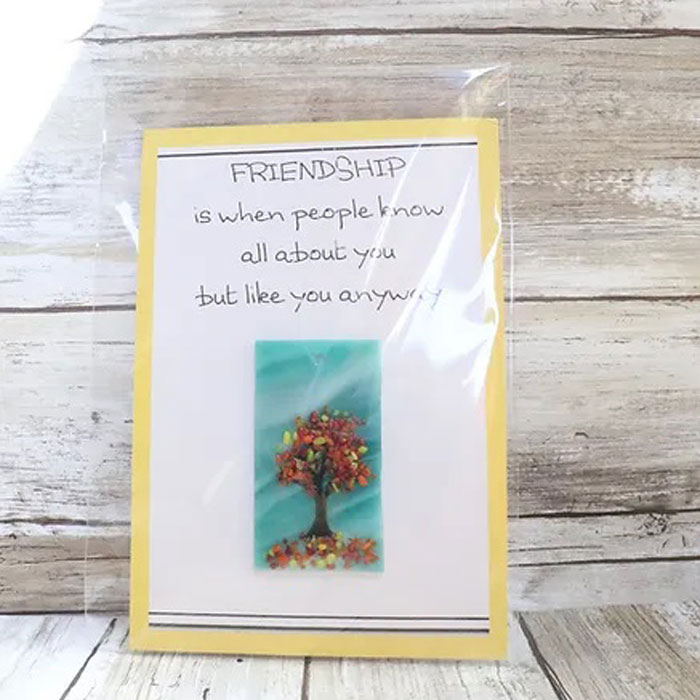 Greeting Card with Suncatcher - Friendship - The Terry Janis Collection