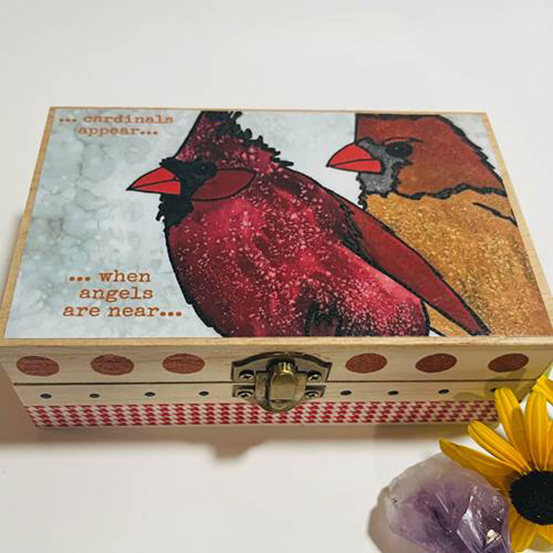 Cardinal Angel Trinket Box - The Terry Janis Collection