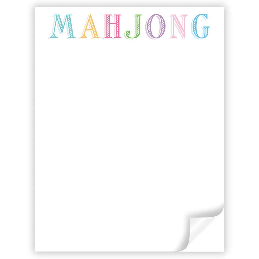 Hatched Mahjong Notepad - The Terry Janis Collection